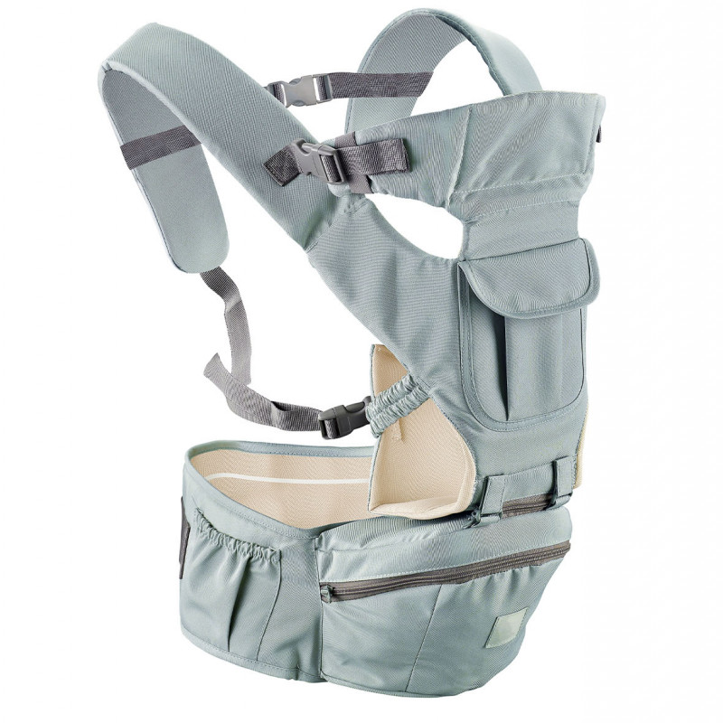 BBO kengur nosiljka Gobaby, silver grey