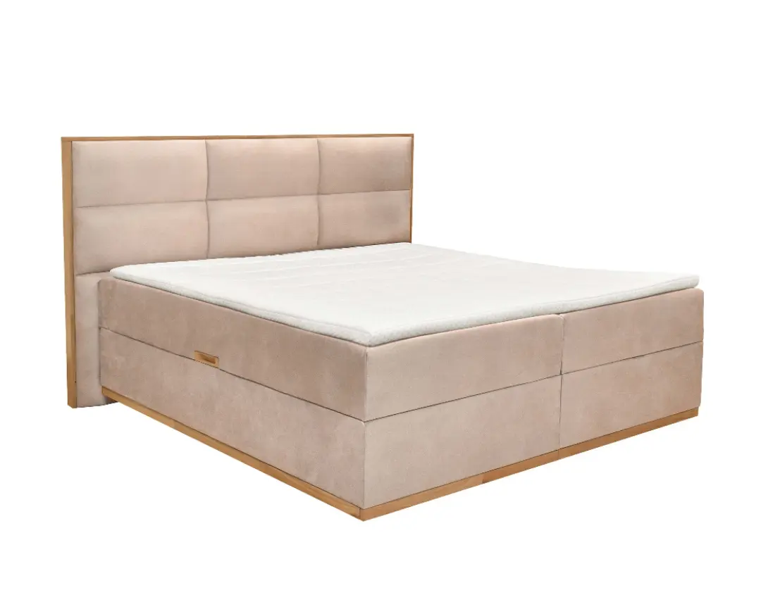 Matis Magnum Box spring krevet, 180 x 200 cm, Bež