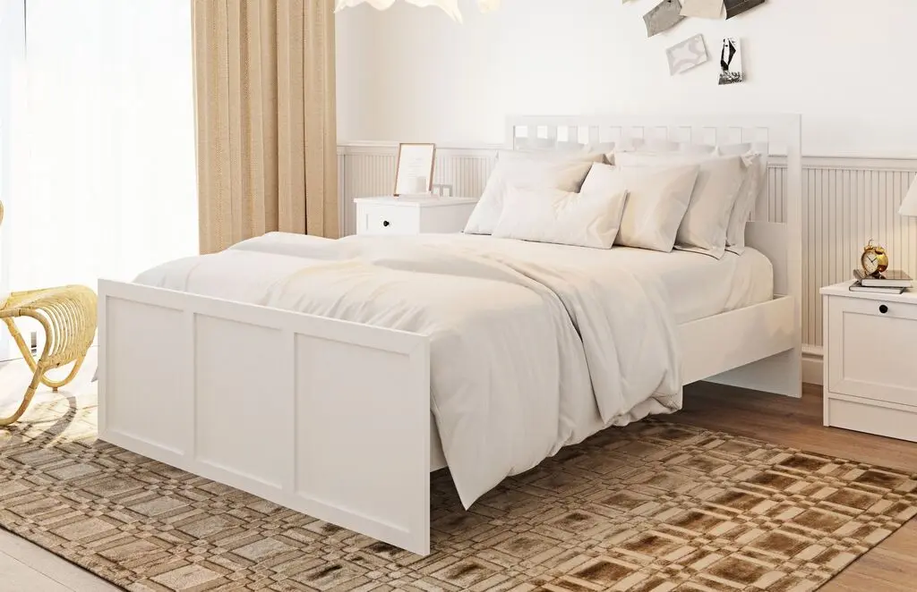 Hanah Home Francuski ležaj Rb-168-04-004, 160 x 200 cm, Beli
