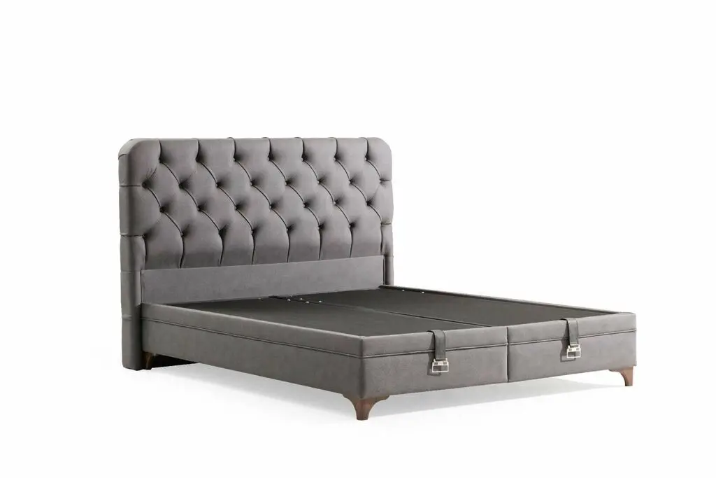 Hanah Home Ram za krevet Samira, 120 x 200 cm, Sivi
