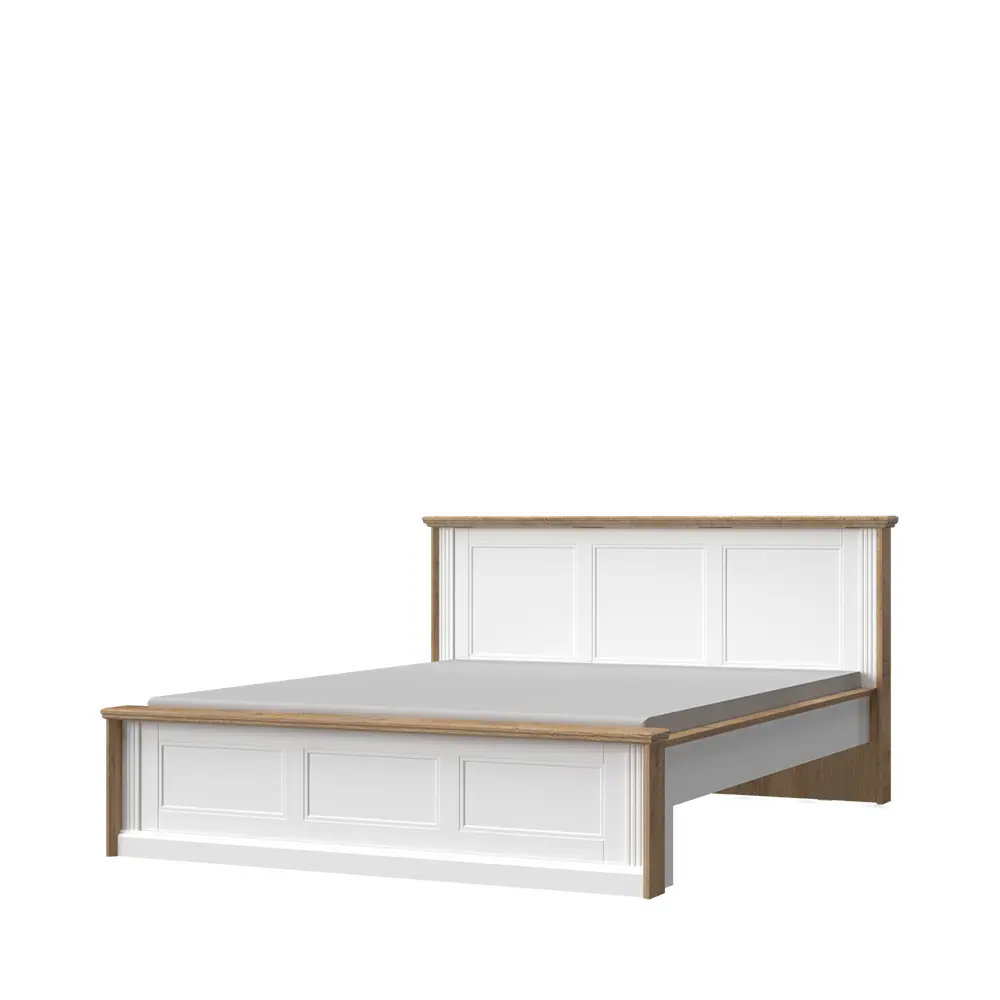 JELA KREVET KR160-TA - kolekcija Tara - Pacifik orah/Bela mat lak/Bela - 160 x 200 cm