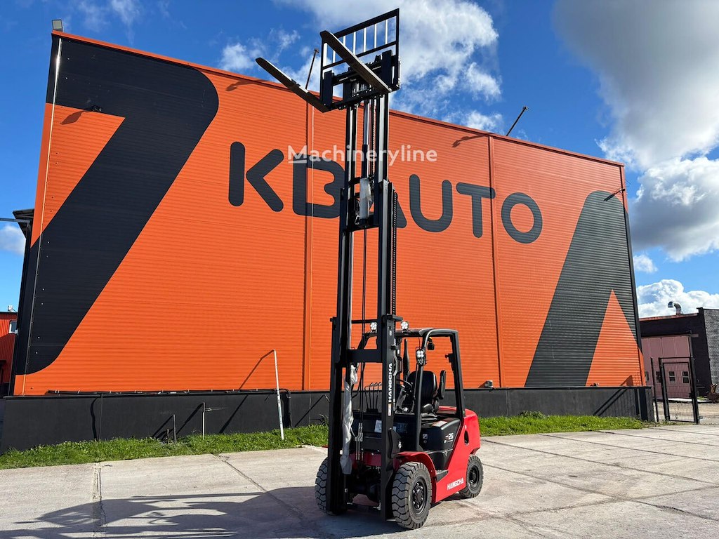 Novi Hangcha CPCD 25 Triplex free lift mast / forks 1220 mm / side shift dizel viljuškar
