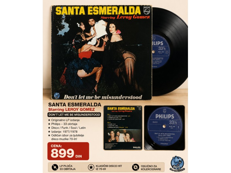 LP SANTA ESMERALDA – DON`T LET ME BE MISUNDERSTOOD – LE