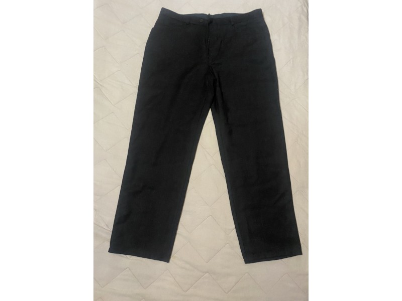 Muške crne pantalone - Romano Botta - povoljno -