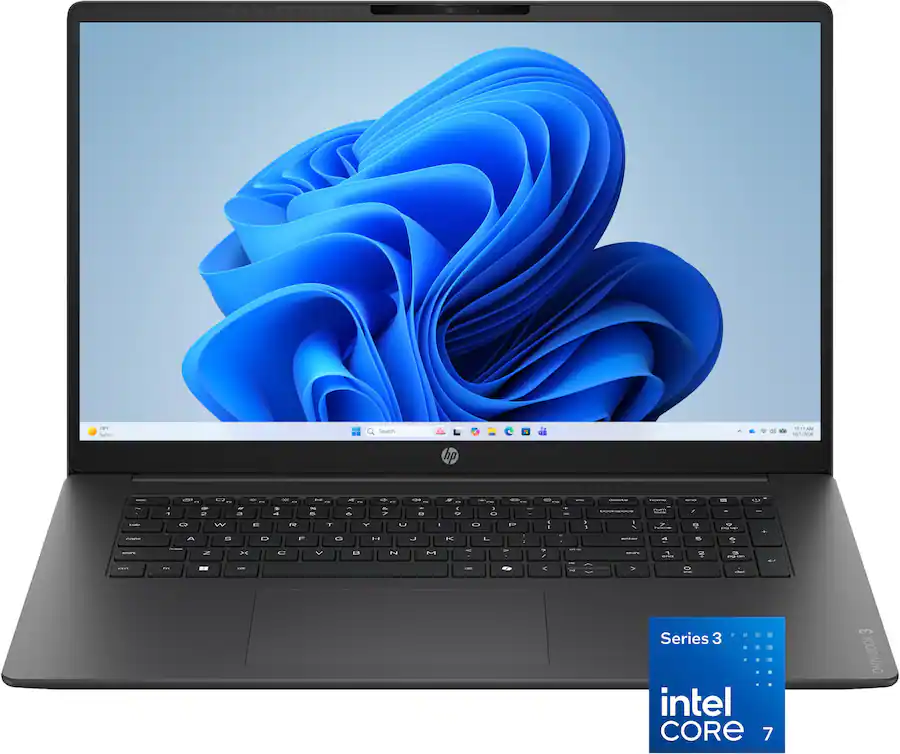 HP - OMNIBOOK 3 - 17.3" HD+ LAPTOP - INTEL CORE 7 350 (2026) - 8GB MEMORY - 512GB SSD - MICA SILVER