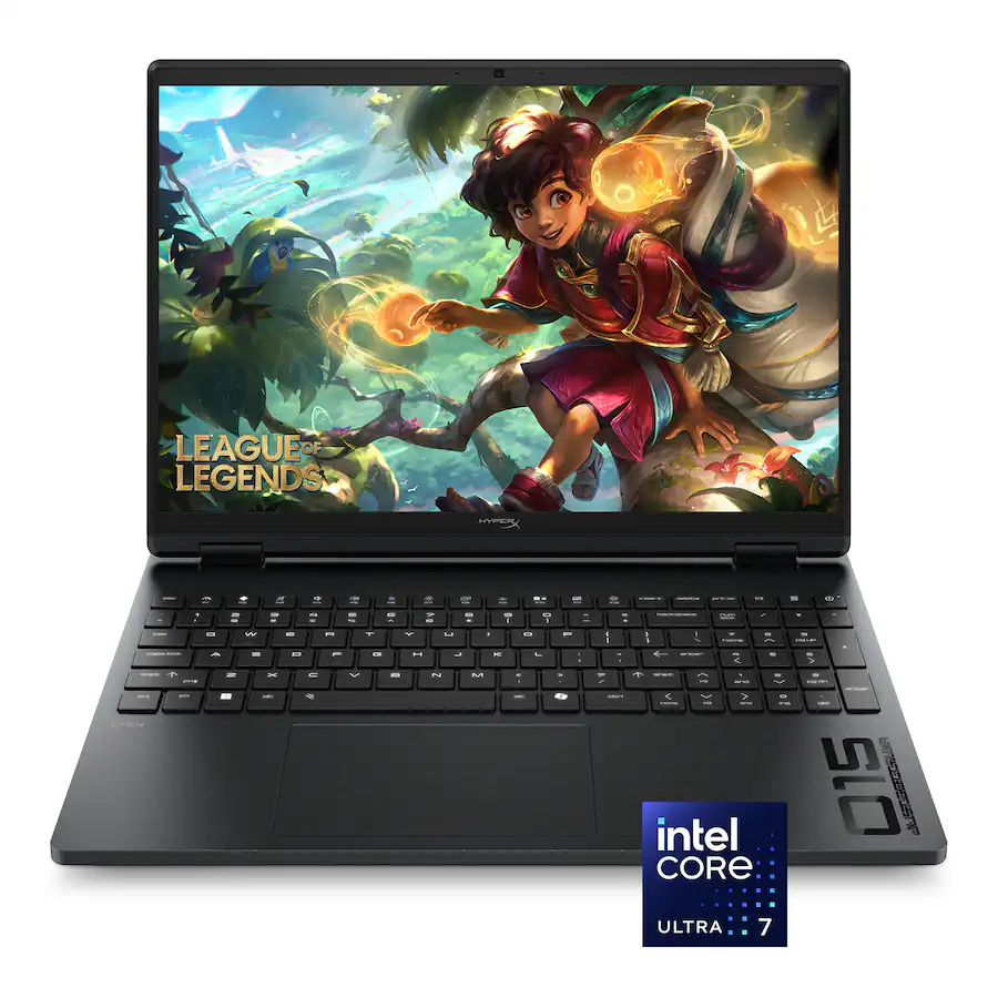 HYPERX - HP OMEN 15.3" 2K 165HZ GAMING LAPTOP - INTEL CORE ULTRA 7 255H (2025) - 12GB RAM - NVIDIA GEFORCE RTX 5050 - 512GB SSD - SHADOW BLACK