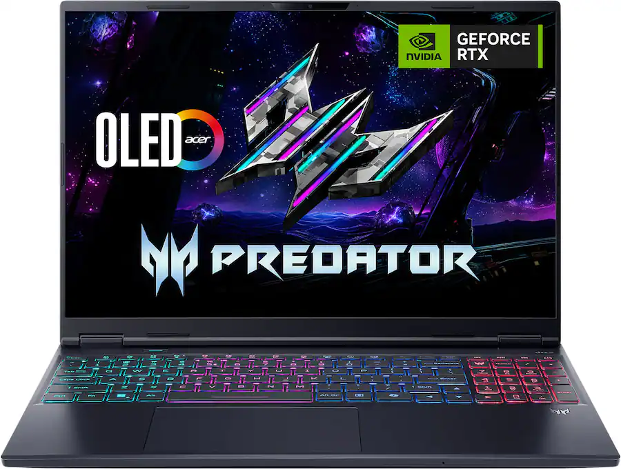 ACER - PREDATOR NEO GAMING LAPTOP - 16" OLED -INTEL CORE ULTRA 9 SERIES 2 2026 2.5K - RTX 5070 TI - 16GB MEMORY - 1TB STORAGE - OBSIDIAN BLACK