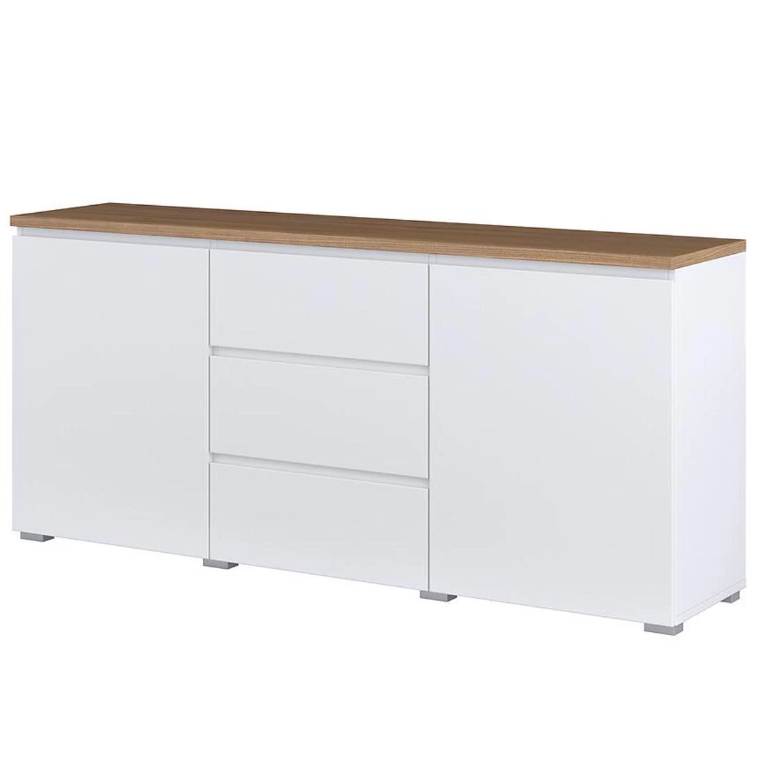Modo komoda 150x34,5x67,9 hrast/bela