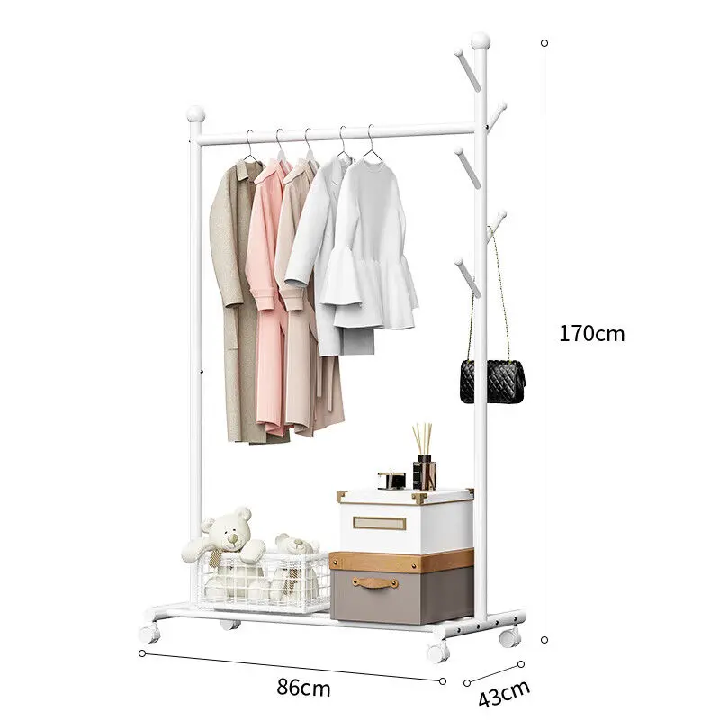 QIAONAMEI Stalak za odeću, 86cm, Beli