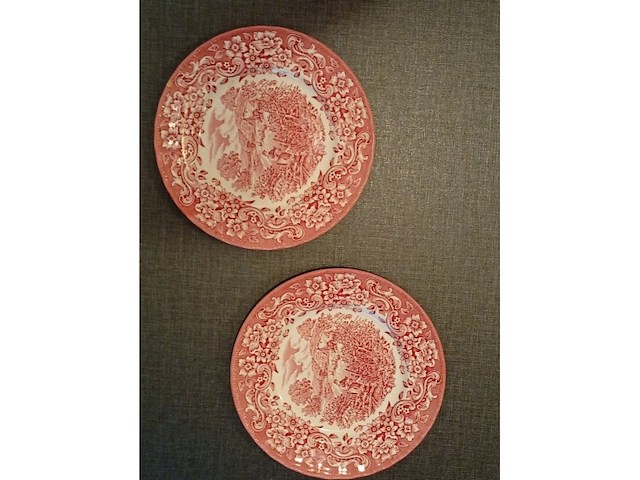 2 vintage engleska desert tanjira `Royal Tudor Ware`