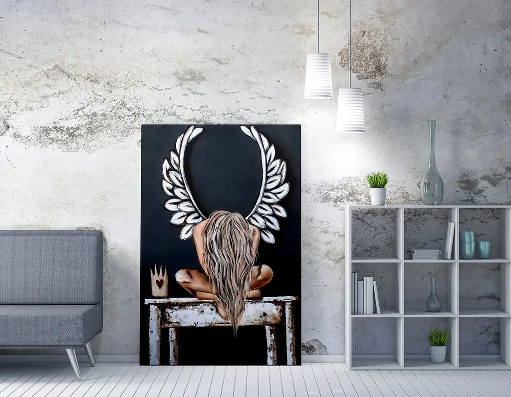 Wallity Dekorativna slika na platnu, 70x100cm, Šarena