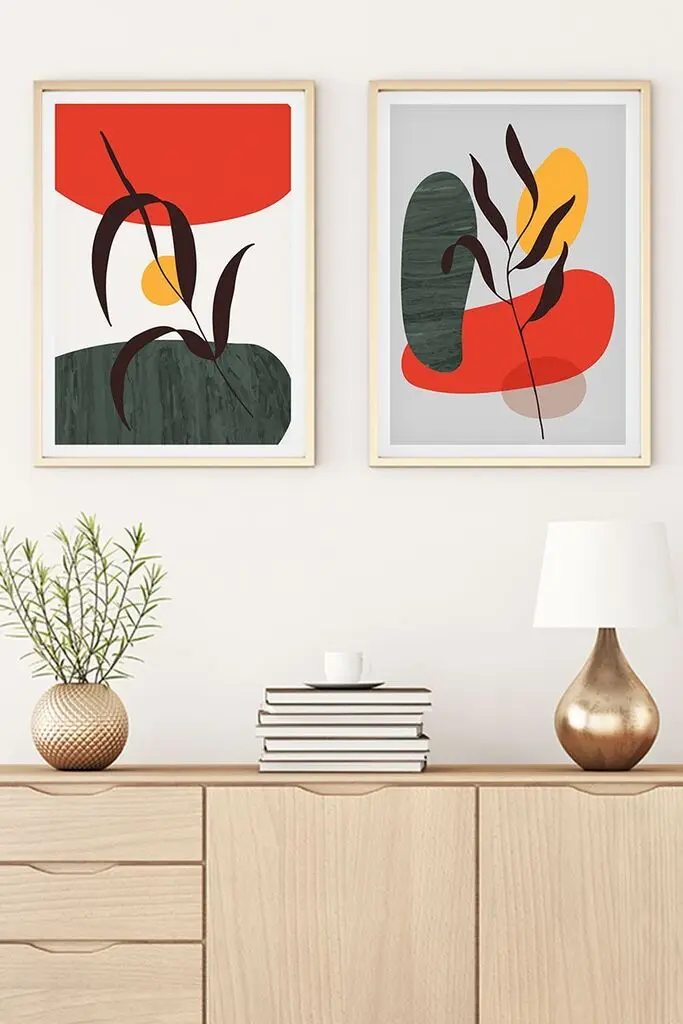 Wallity Uramljena slika Huhu45, 50x70 cm , 2 dela