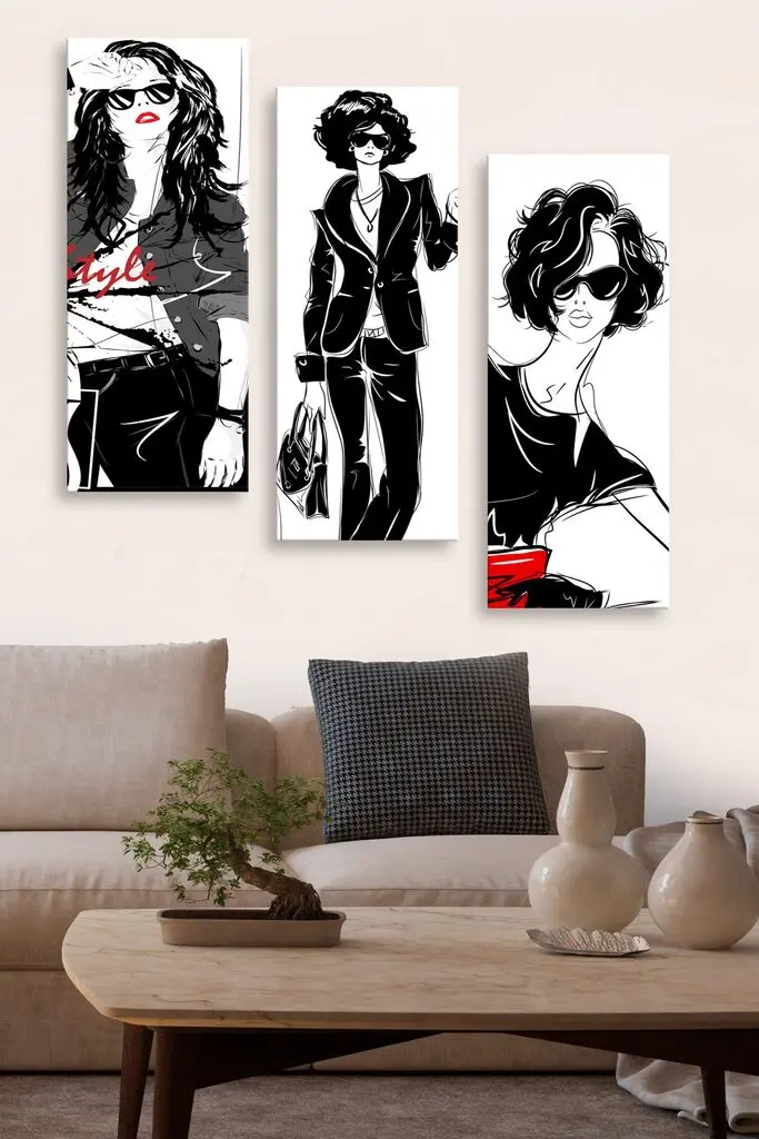 Wallity Set slika MDF0052, 3 Dela