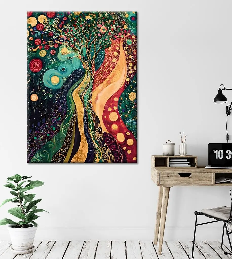 Wallity Dekorativna slika na platnu, 50x70cm, Šarena