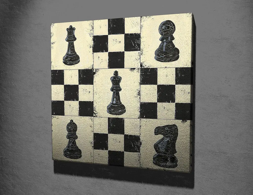 Wallity Dekorativna slika na platnu, 45x45cm, Šarena
