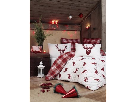 L`ESSENTIEL MAISON Posteljina (260x220) Geyik Claret Red