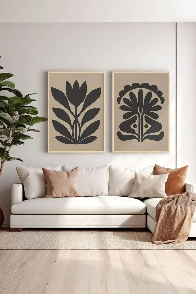 Wallity Uramljena slika Ersy2Limodel32, 33x48 cm, 2 dela