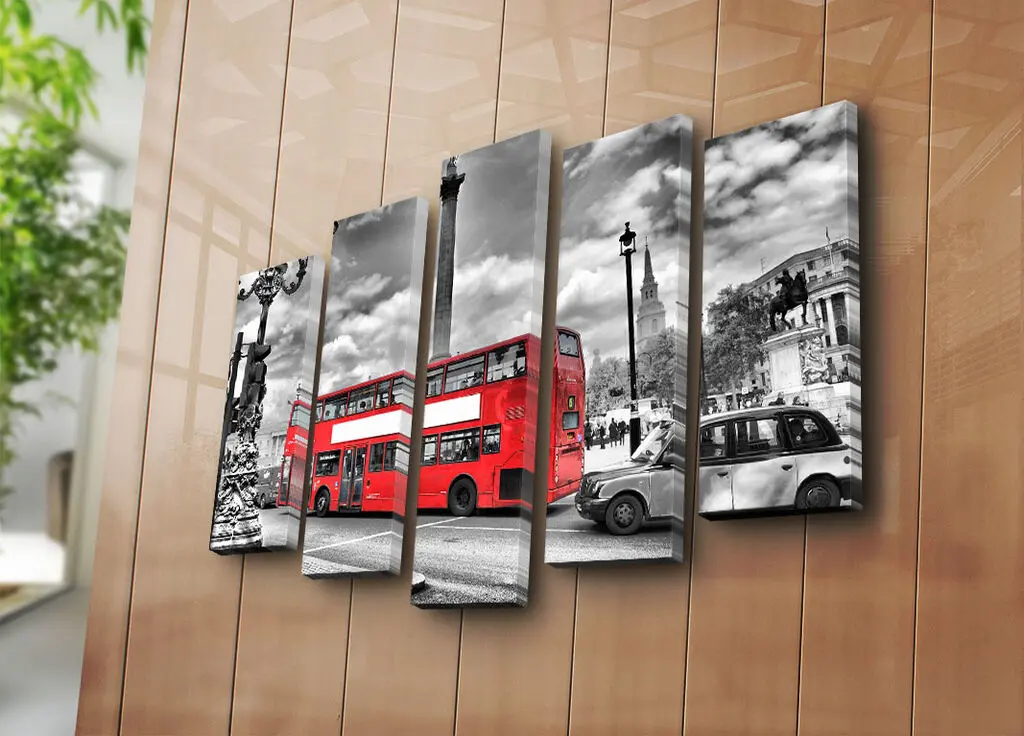 Wallity Slika 5PATK-9, 70 x 105 cm, 5 delova