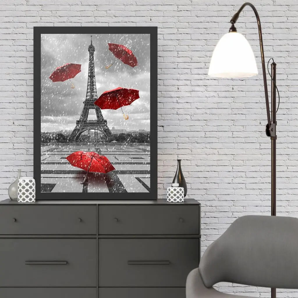 Wallity Uramljena slika Eiffel Tower 3, 55x75 cm