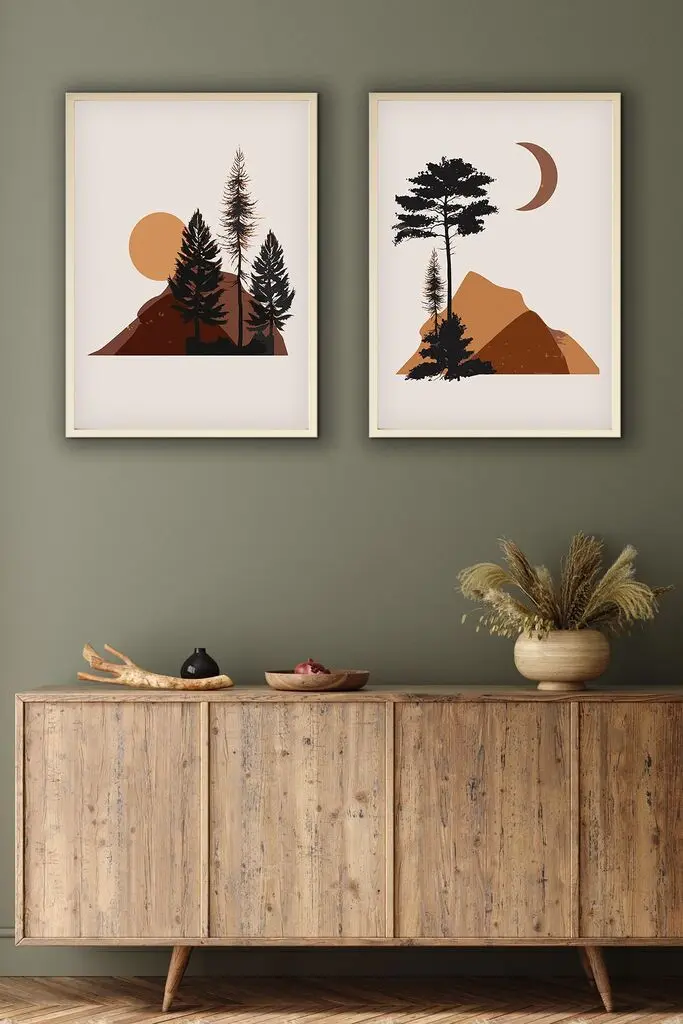 Wallity Uramljena slika Huhu153, 35x50 cm , 2 dela