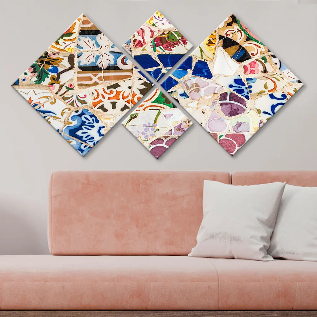 Wallity Slika 4MDF608292041, 60x115 cm, 4 dela