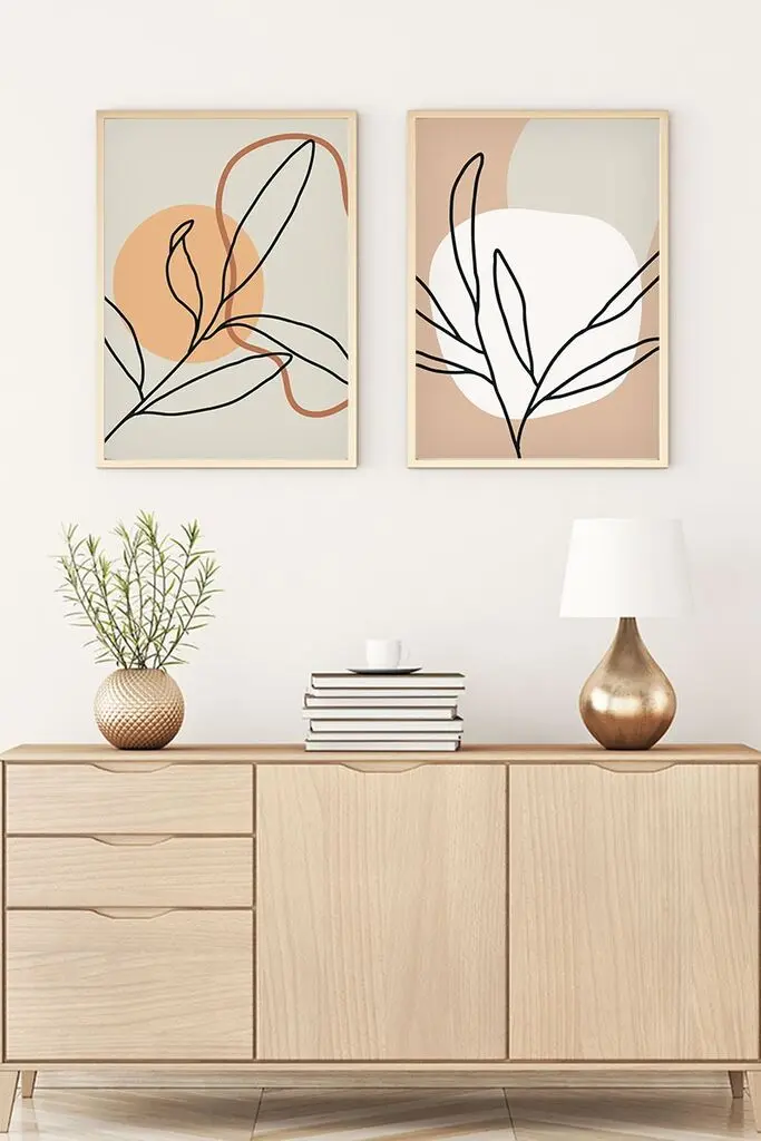 Wallity Uramljena slika Huhu61, 50x70 cm , 2 dela
