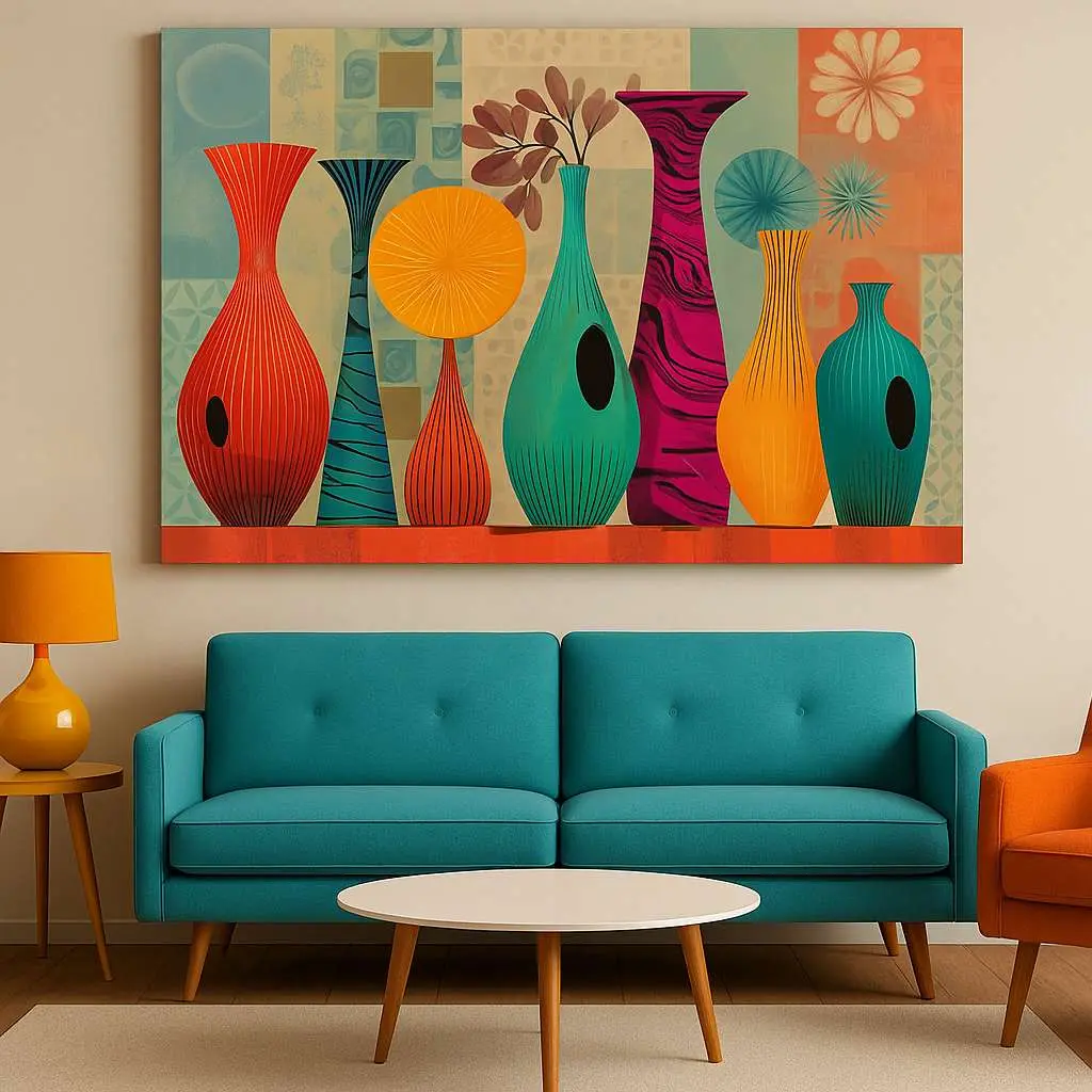 Wallity Dekorativna slika na platnu, 50x70cm, Šarena