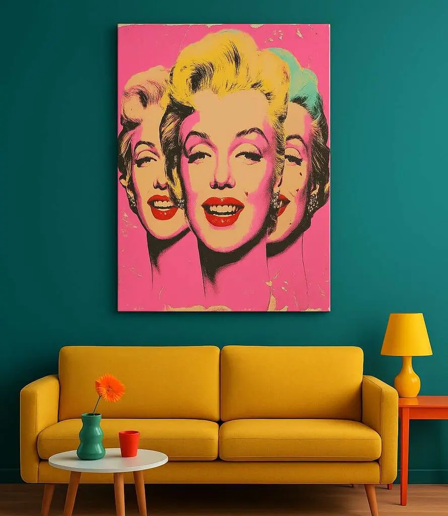 Wallity Dekorativna slika na platnu, 70x100cm, Šarena