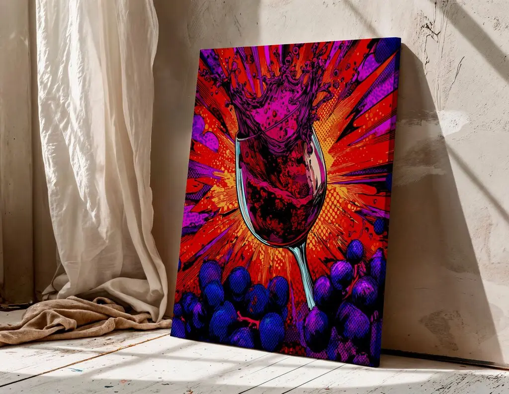 Wallity Dekorativna slika na platnu, 70x100cm, Šarena