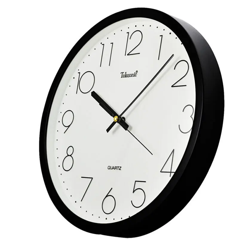 Telesonic Zidni sat Q7703-2, 35 cm, Crni