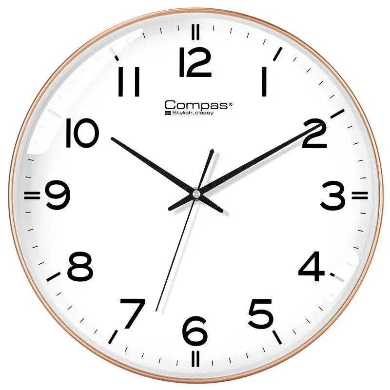 Compas Zidni sat 3294A, 35 cm, Zlatne boje