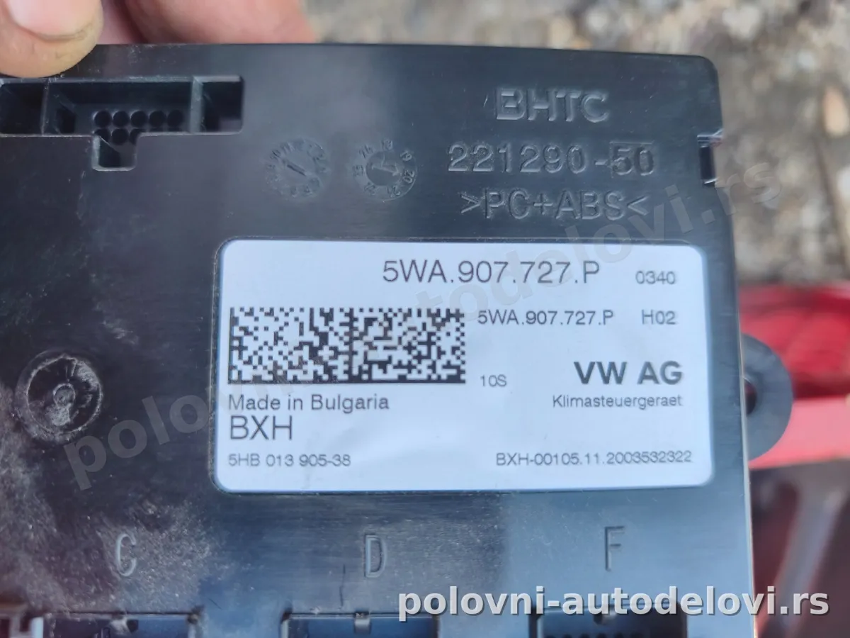 Modul klime i grejanja VW Golf 8 / Skoda Octavia 4 - 5WA907727P