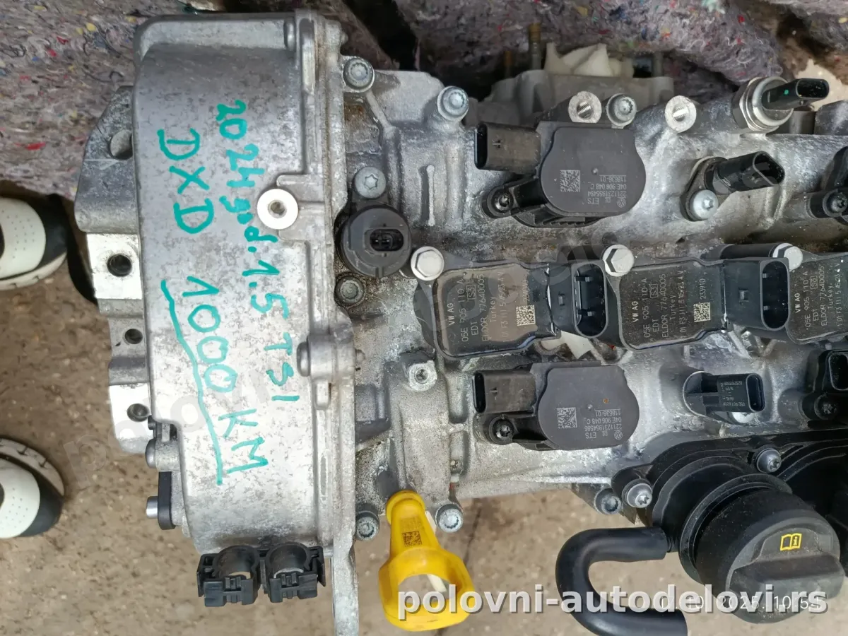 Na prodaju motor 1.5 TSI (EA211 EVO), najnovije generacije, oznake DXD.