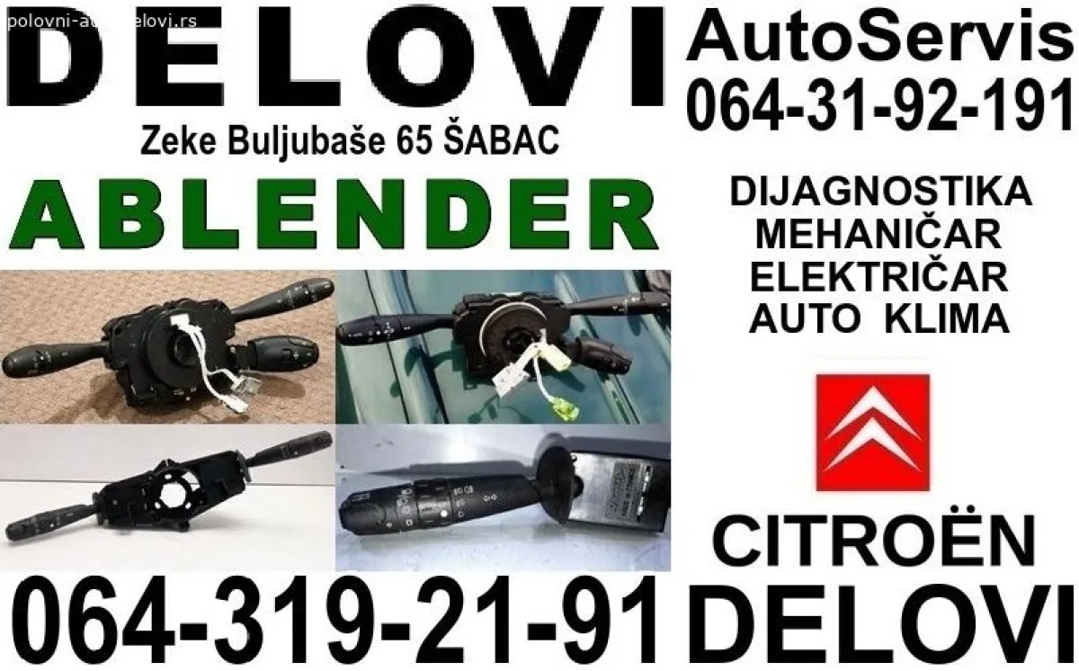 ABLENDER Citroen C2 C3 C5 C8 Xsara Picasso