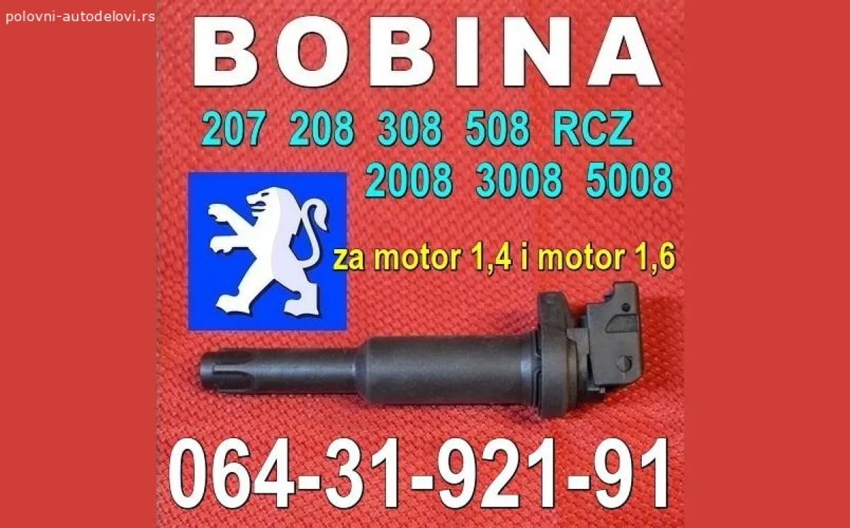 BOBINA Pežo 207 208 308 508 2008 3008 5008 RCZ