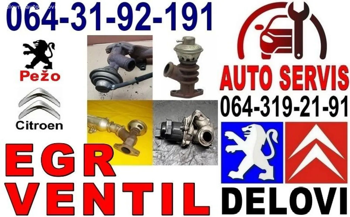 EGR VENTIL Pežo Citroen Peugeot