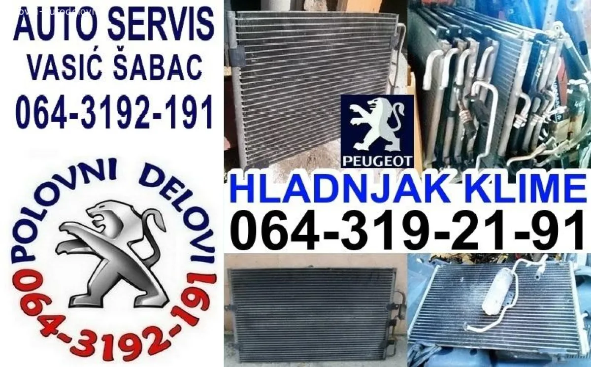 HLADNJAK KLIME Pežo Citroen Peugeot