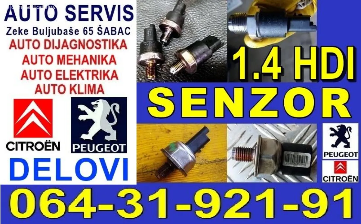 1,4 HDI SENZOR PRITISKA Goriva Pežo Citroen Peugeot