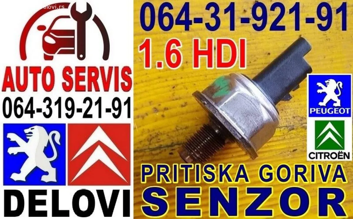 1,6 HDI SENZOR PRITISKA Goriva Pežo Citroen Peugeot