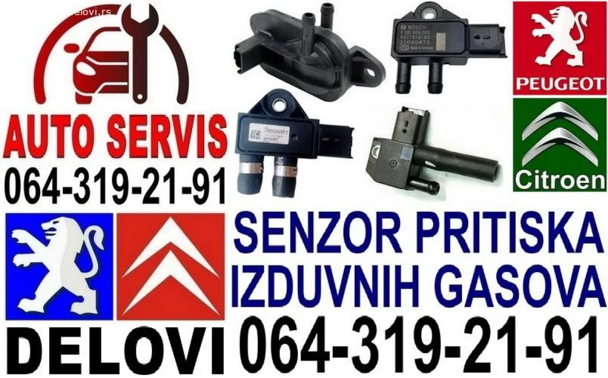 SENZOR PRITISKA IZDUVNIH GASOVA Pežo Citroen Peugeot