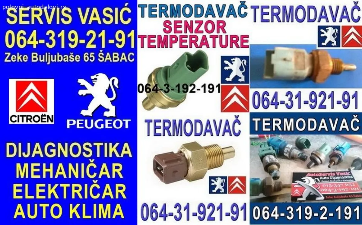SENZOR Temperature TERMODAVAČ Pežo Citroen Peugeot