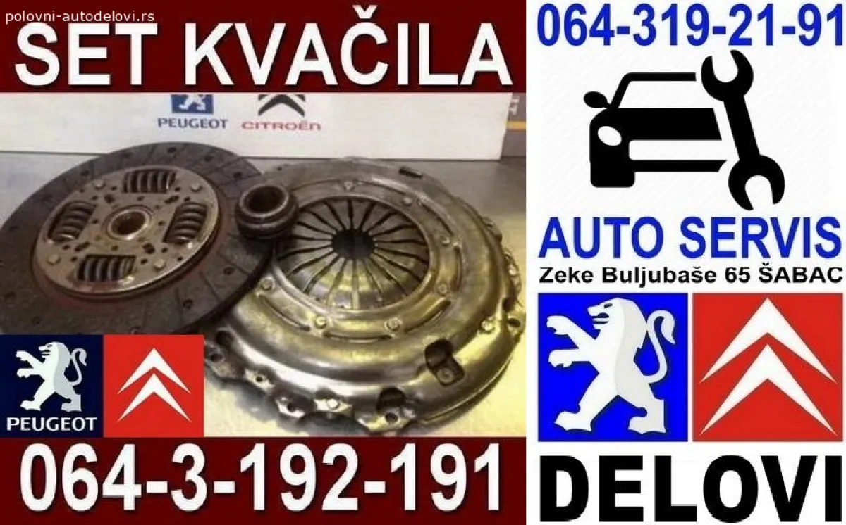 SET KVAČILA Pežo Citroen Peugeot