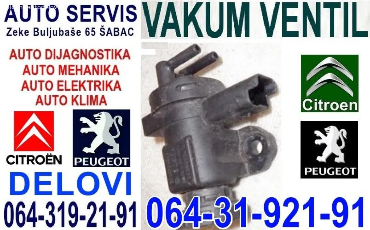 AKUM VENTIL Pežo Citroen Peugeot