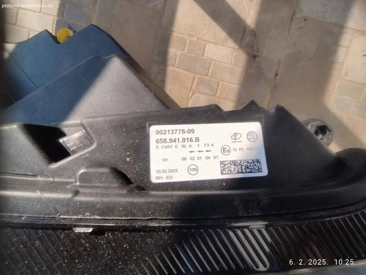 Farovi Skoda kamiq 658.941.015B 658.941.016B