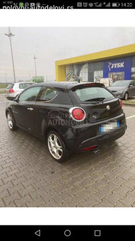 Alfa Romeo Mito bocna stakla