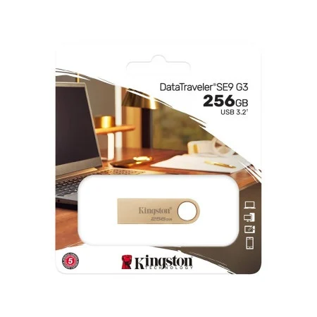 Kingston fleš pen 256gb, metalni, datatravel se9 g3, usb3.2 ( dtse9g3/256gb )