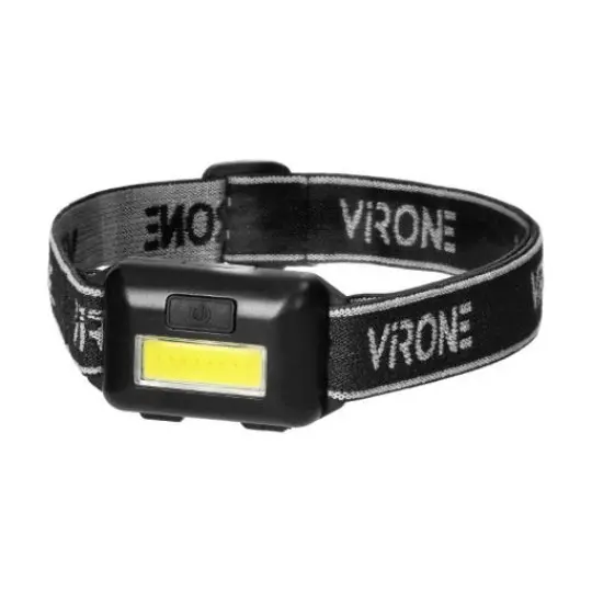 VIRONE Baterijska LED lampa za glavu 3 x AAA 6000K LT-7 1W crna