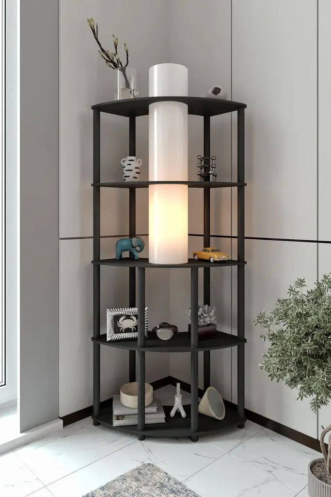 Opviq Podna lampa Conrad, 150 cm, Crna