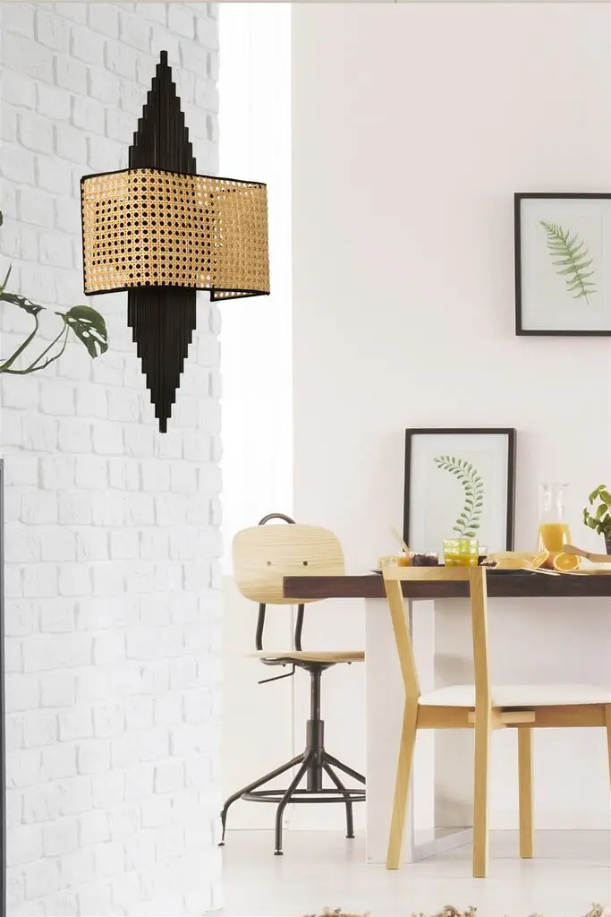Opviq Zidna lampa E14 Socket, Crno-Zlatna