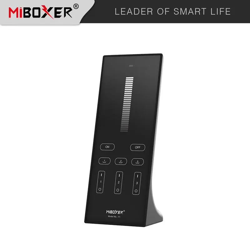 MiBoxer Daljinski za LED rasvetu Y1, Dimmer i scene, Crni